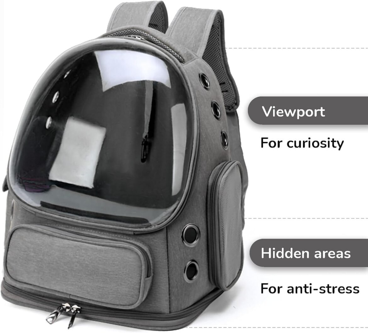 Meneflix Cat Backpack Carrier, Pet Cat Carrier with Ventilated Design ...